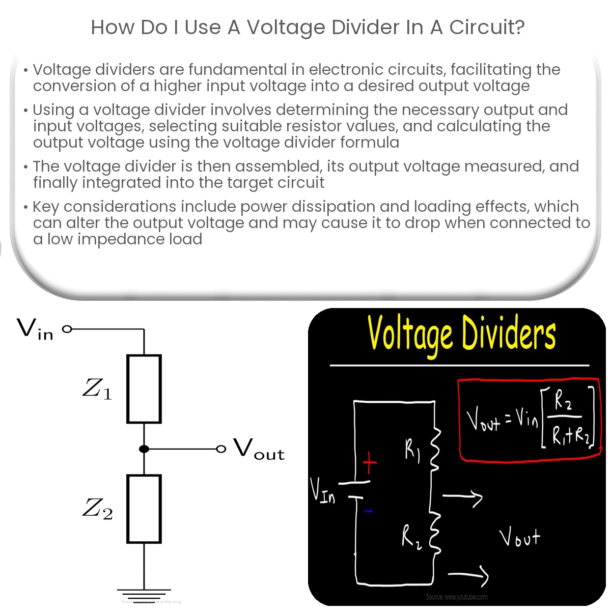 How Do I Use A Voltage Divider In A Circuit