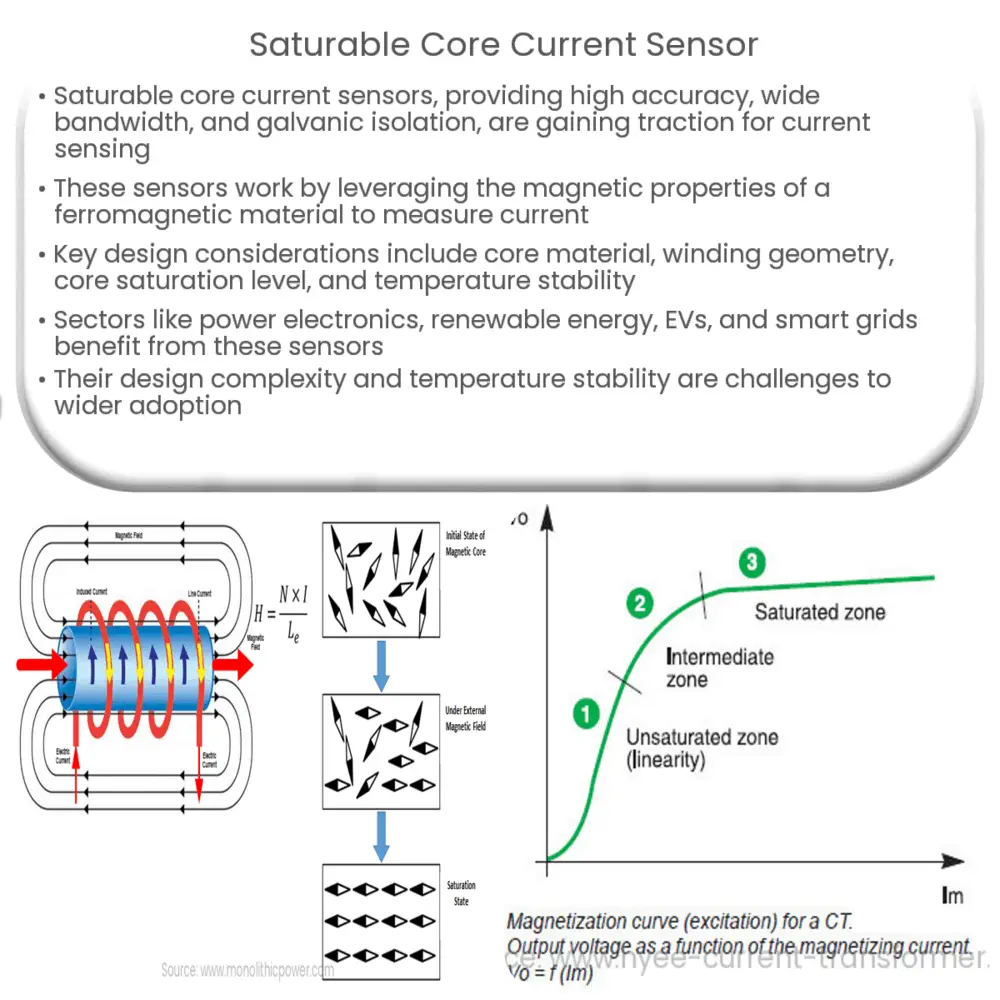 Saturable Core Current Sensor How It Works Application And Advantages