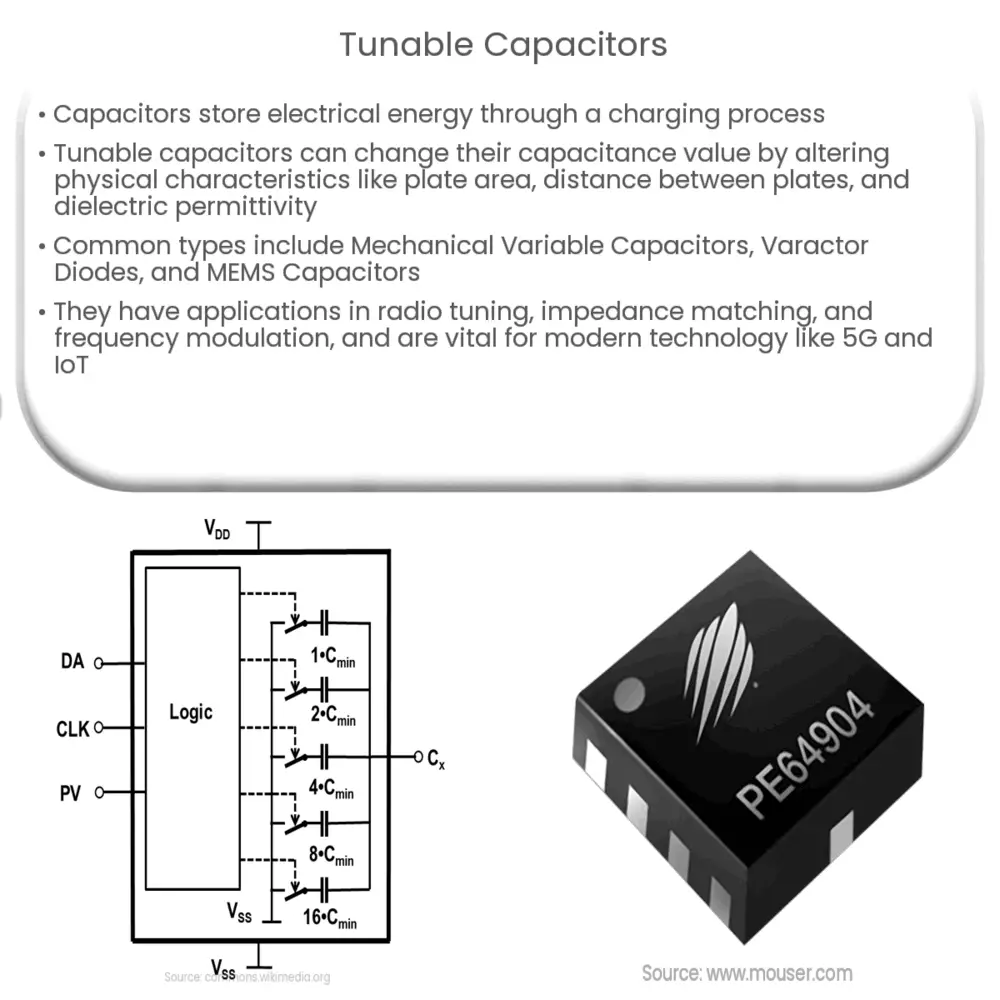 Tunable Capacitors | How it works, Application & Advantages