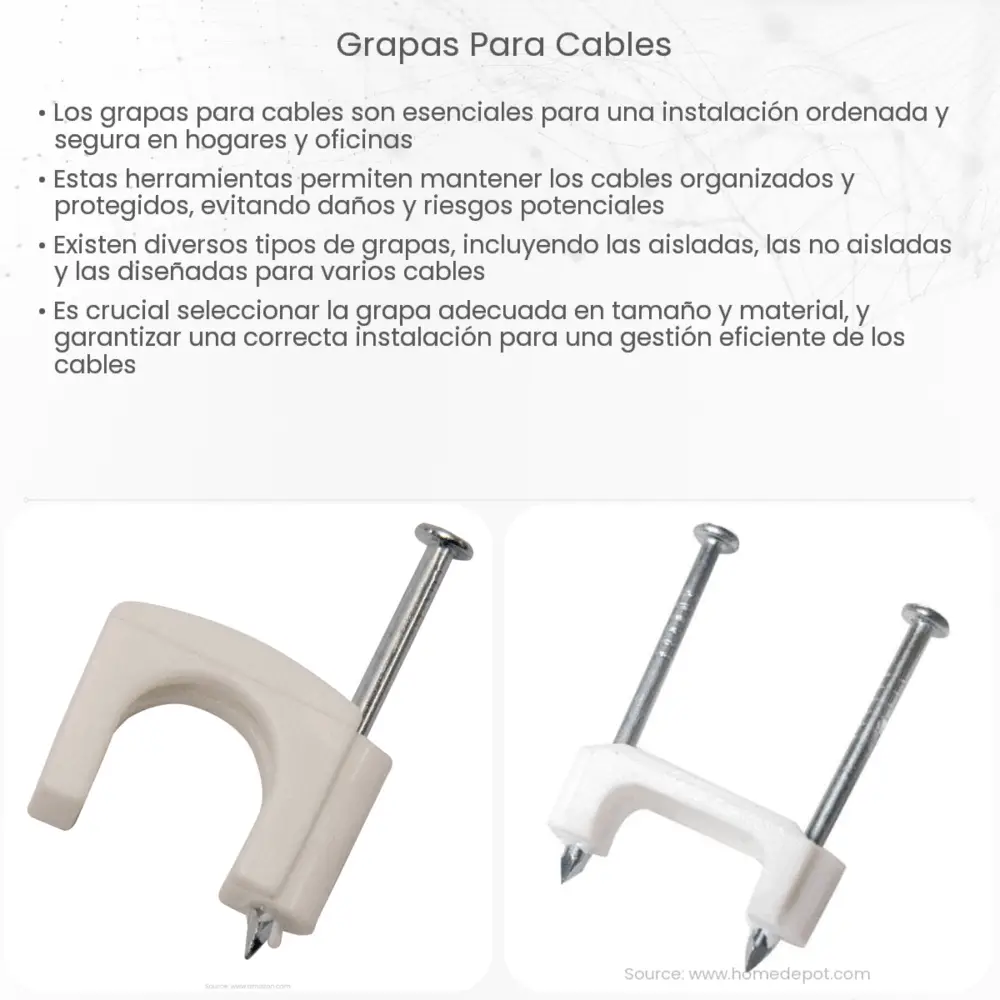Grapas para cables | How it works, Application & Advantages