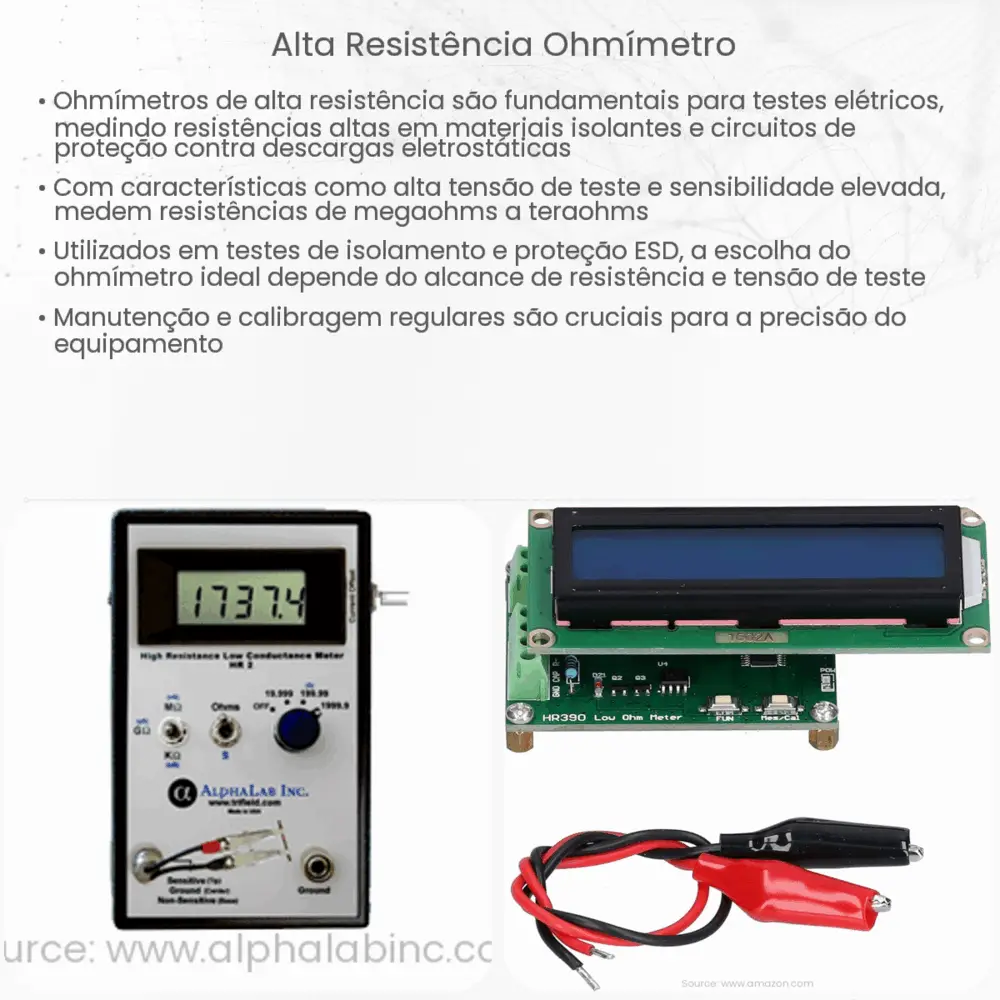 Alta Resistência Ohmímetro Como Funciona Aplicação E Vantagens