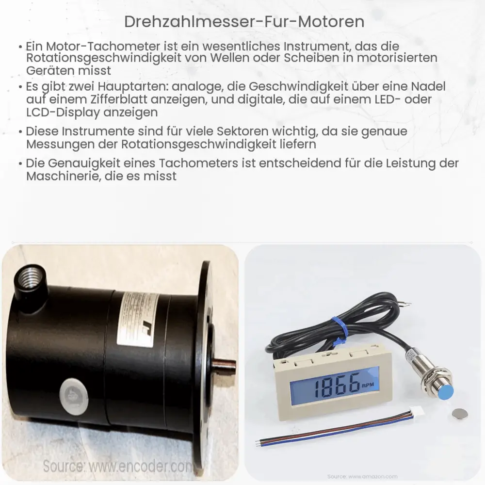 Drehzahlmesser für Motoren | Wie es funktioniert, Anwendung & Vorteile