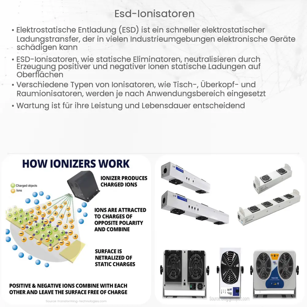 ESD Ionisatoren | Wie es funktioniert, Anwendung & Vorteile