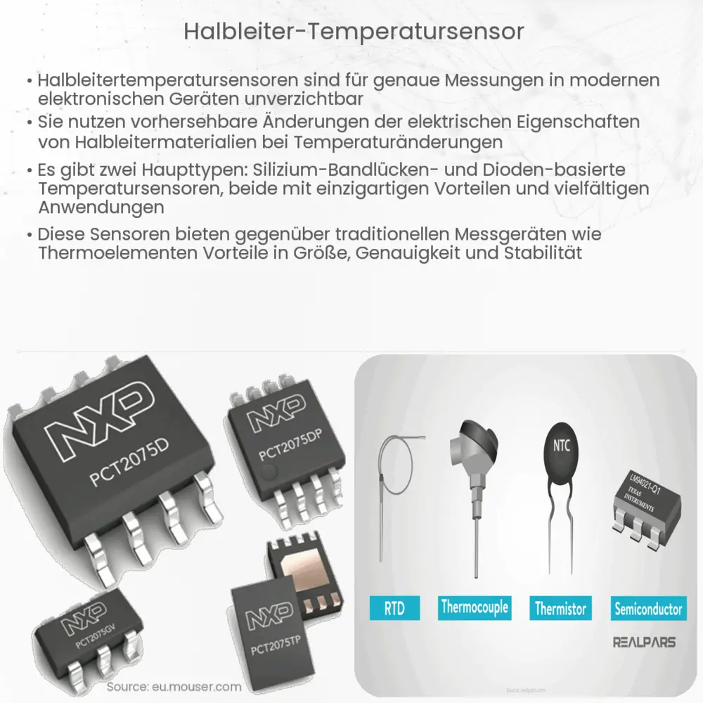 Halbleiter-Temperatursensor | Wie es funktioniert, Anwendung & Vorteile