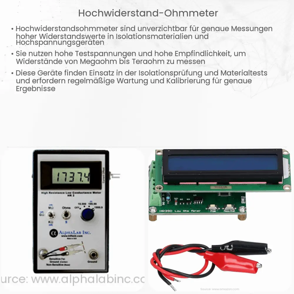 Hochwiderstand-Ohmmeter | Wie es funktioniert, Anwendung & Vorteile