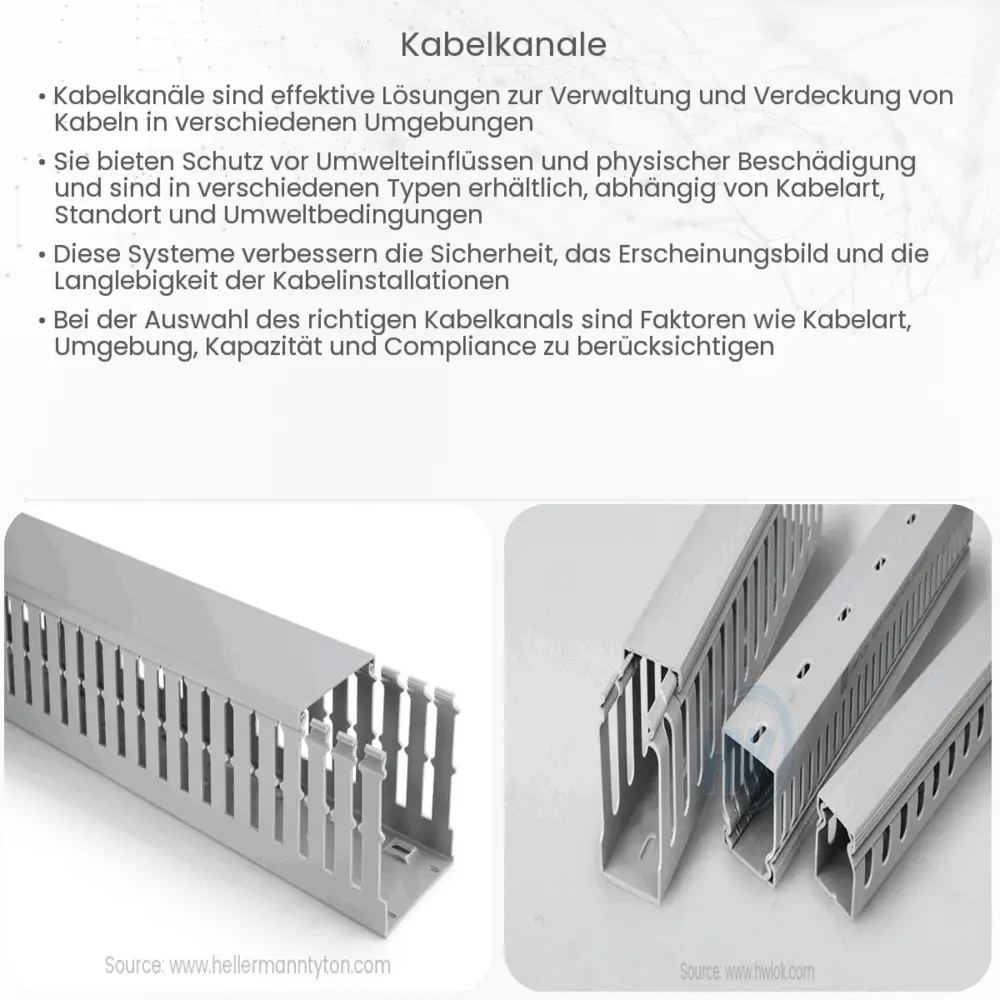 Kabelrinne | Wie es funktioniert, Anwendung & Vorteile
