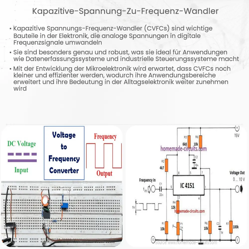 Kapazitive Spannung-zu-Frequenz-Wandler | Wie es funktioniert, Anwendung & Vorteile