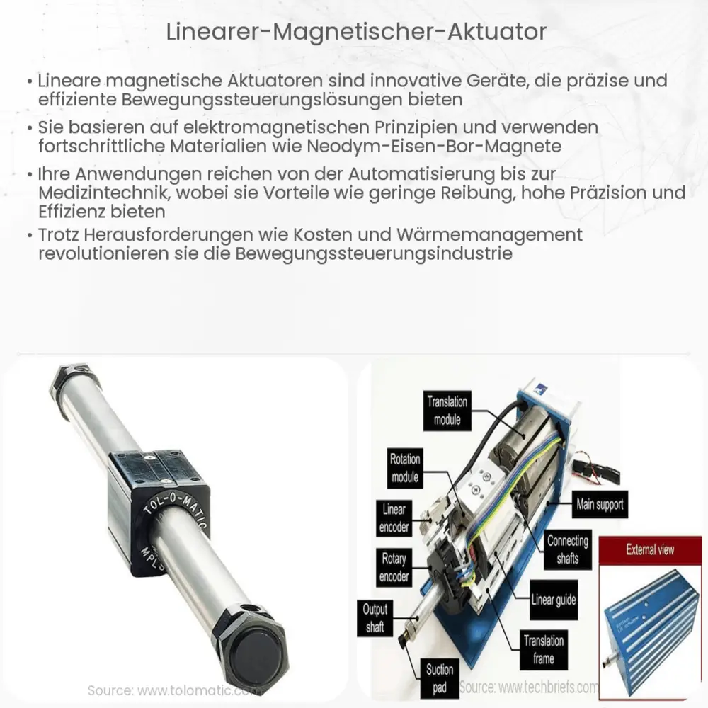 Magnetische Linearantriebe | Wie es funktioniert, Anwendung & Vorteile
