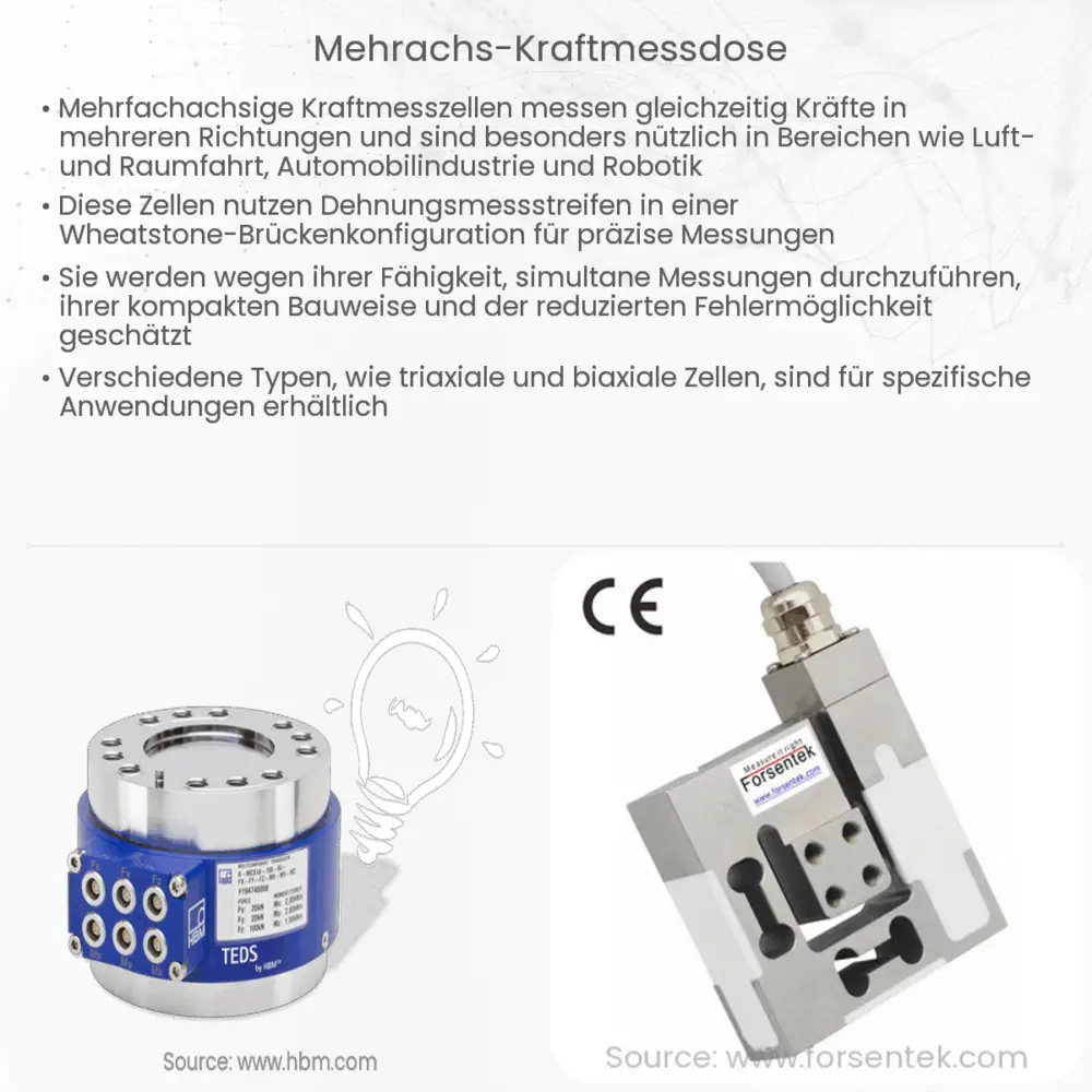 Mehrachs-Kraftmessdose | Wie es funktioniert, Anwendung & Vorteile