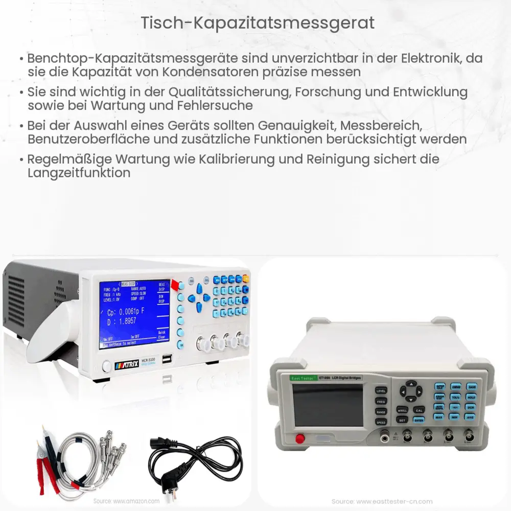 Tisch-Kapazitätsmessgerät | Wie es funktioniert, Anwendung & Vorteile