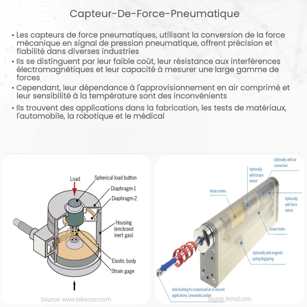 Capteur de force pneumatique | Comment ça marche, application et avantages Capteur de force pneumatique | Comment ça marche, application et avantages