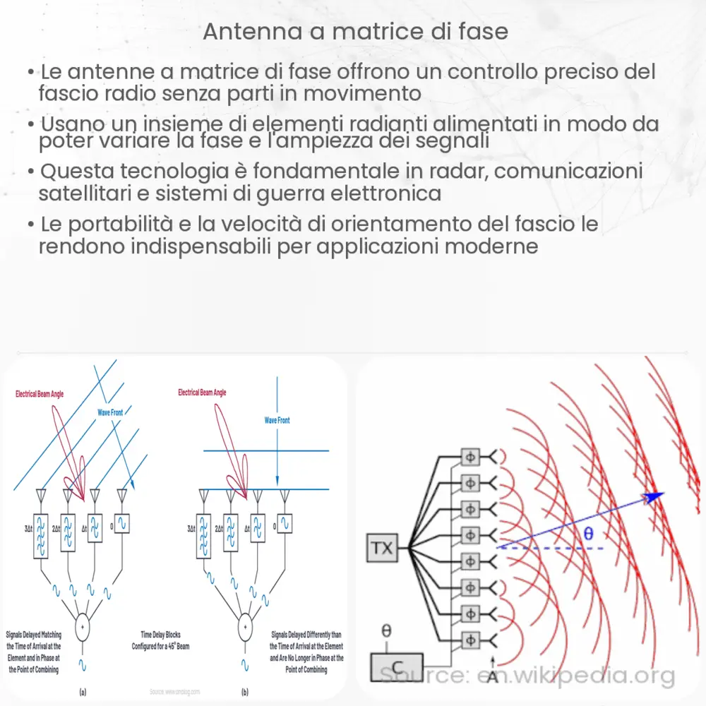 Come funziona un'antenna a fase array?