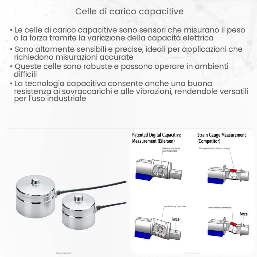 Celle di carico capacitive| Come funziona, Applicazione e Vantaggi