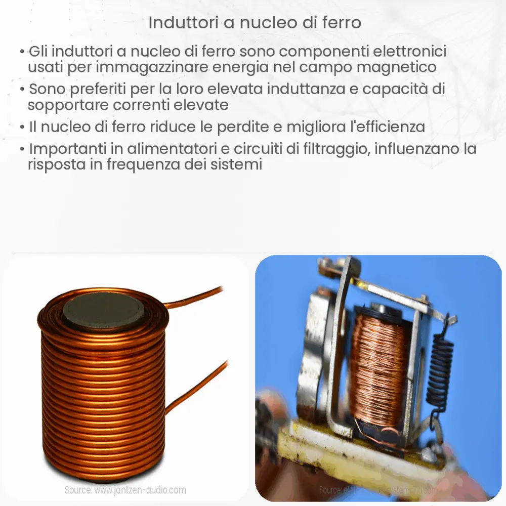 Induttori a nucleo di ferro| Come funziona, Applicazione e Vantaggi
