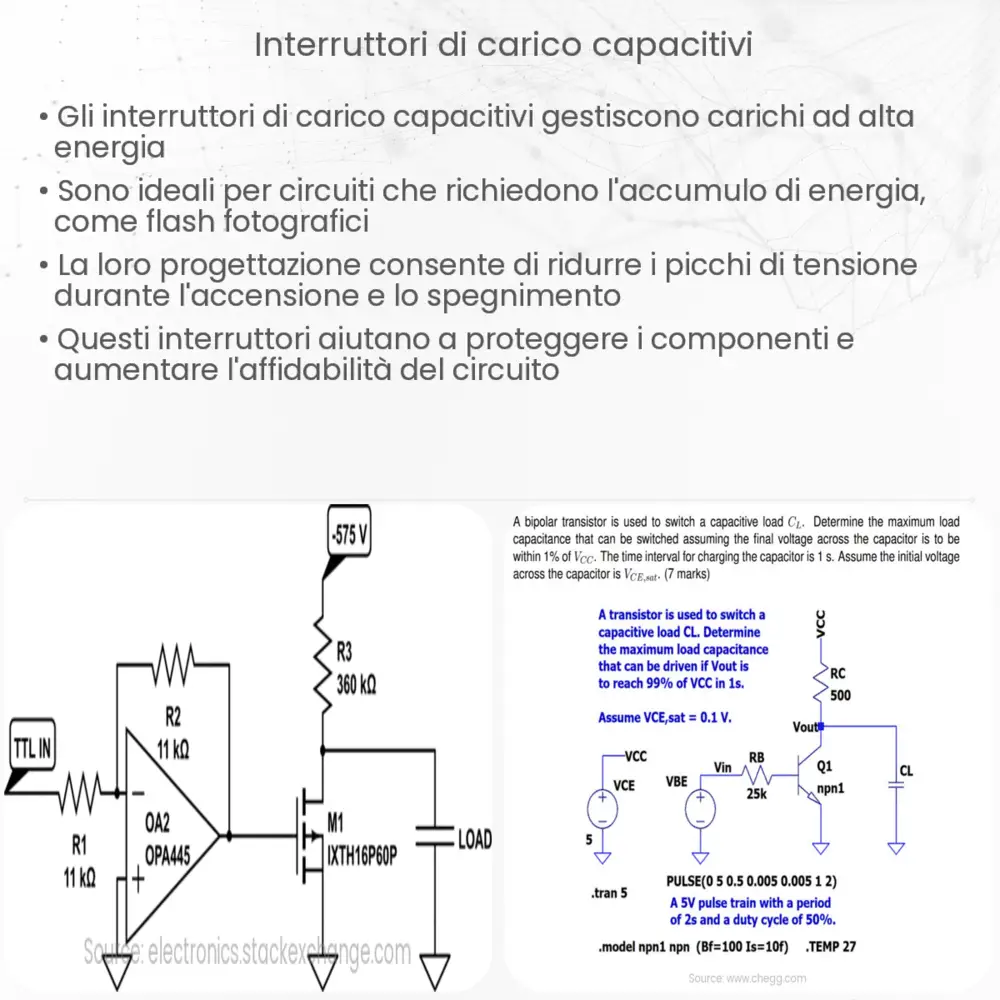 Interruttori di carico capacitivi| Come funziona, Applicazione e Vantaggi