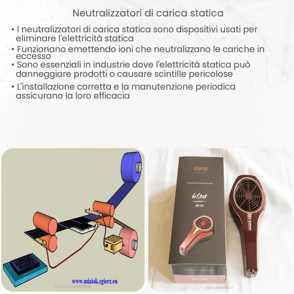 Neutralizzatori di carica statica| Come funziona, Applicazione e Vantaggi
