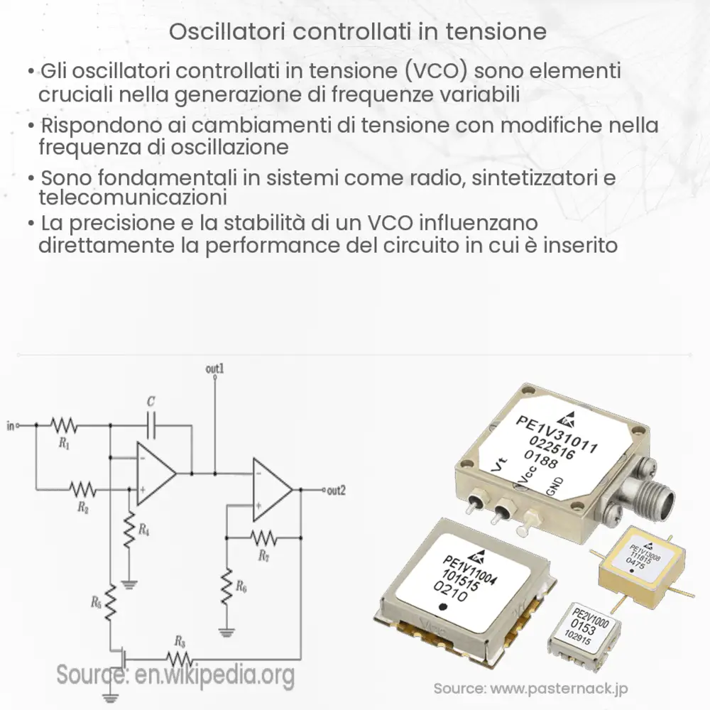 Oscillatori controllati in tensione (VCOs)| Come funziona, Applicazione e Vantaggi