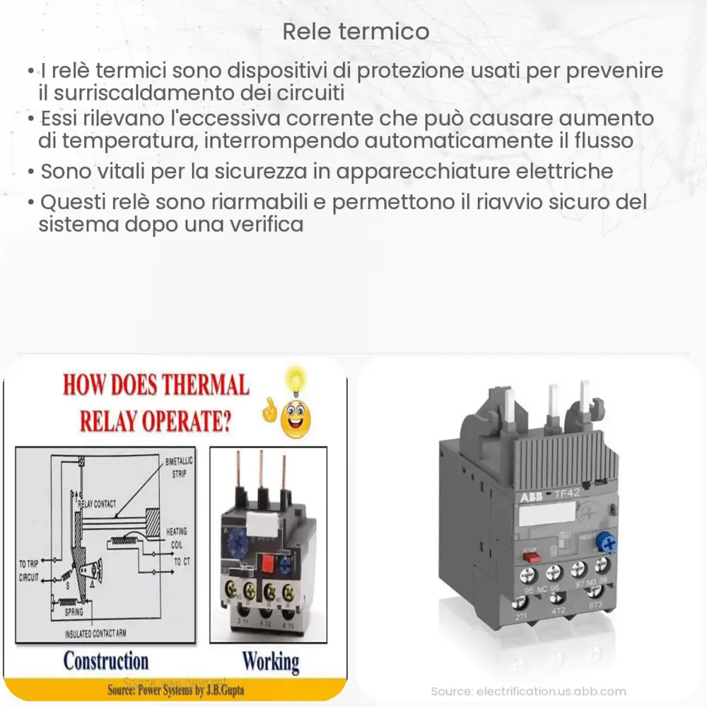 Relè termico| Come funziona, Applicazione e Vantaggi Relè termico| Come funziona, Applicazione e Vantaggi