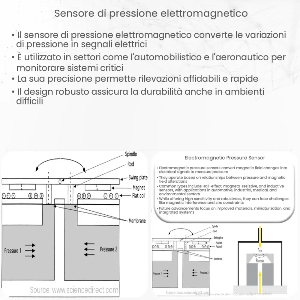 Sensore di pressione elettromagnetico| Come funziona, Applicazione e Vantaggi