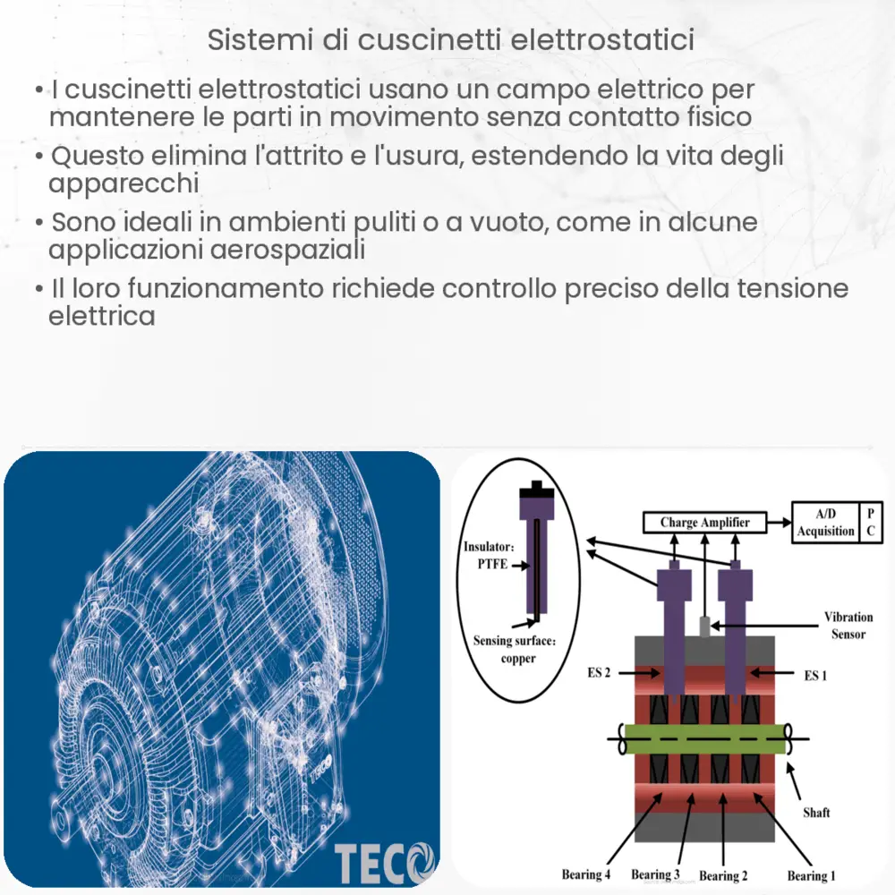 Sistemi di cuscinetti elettrostatici| Come funziona, Applicazione e Vantaggi