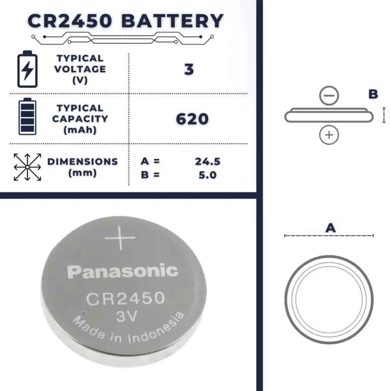 CR2450 Battery | Size, Voltage, Capacity, Advantage & Uses