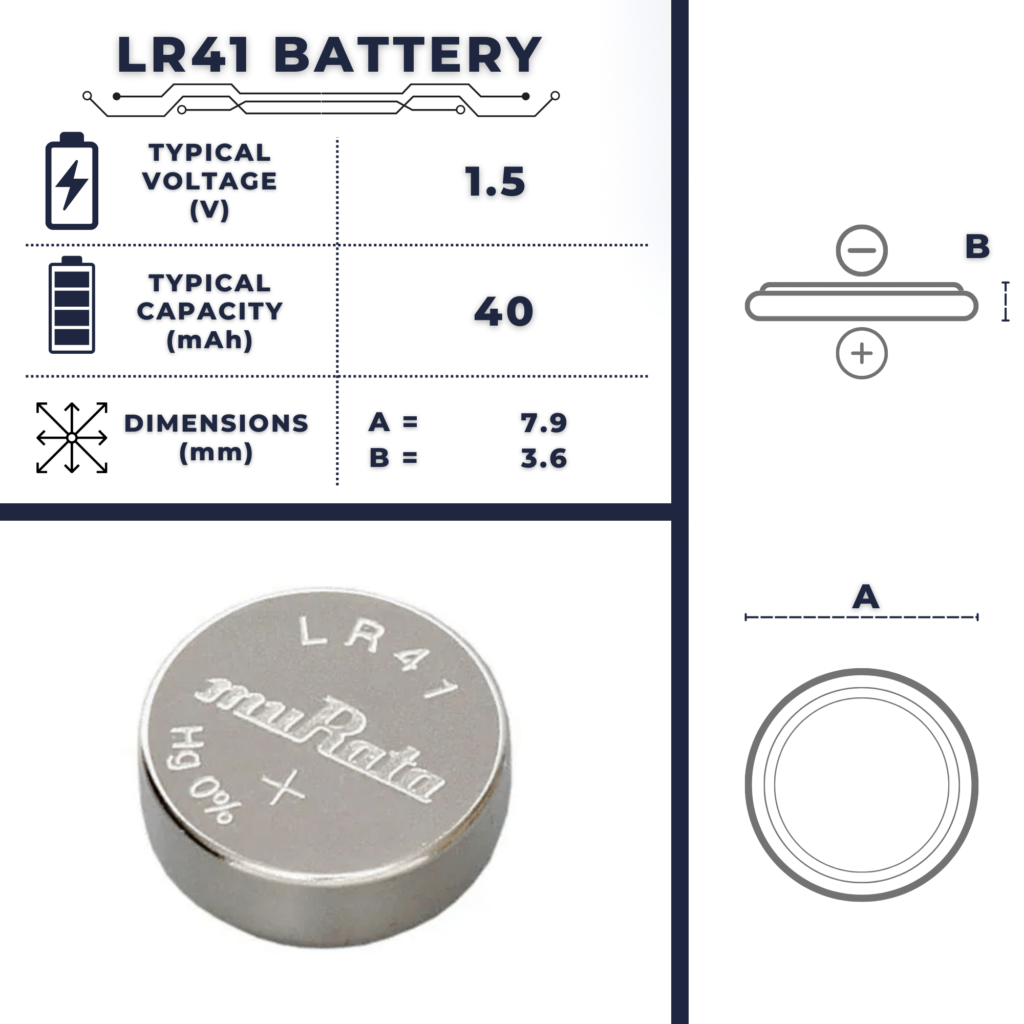 LR41 Battery | Size, Voltage, Capacity, Advantage & Uses