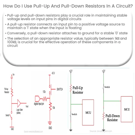 What is a pull-down resistor?