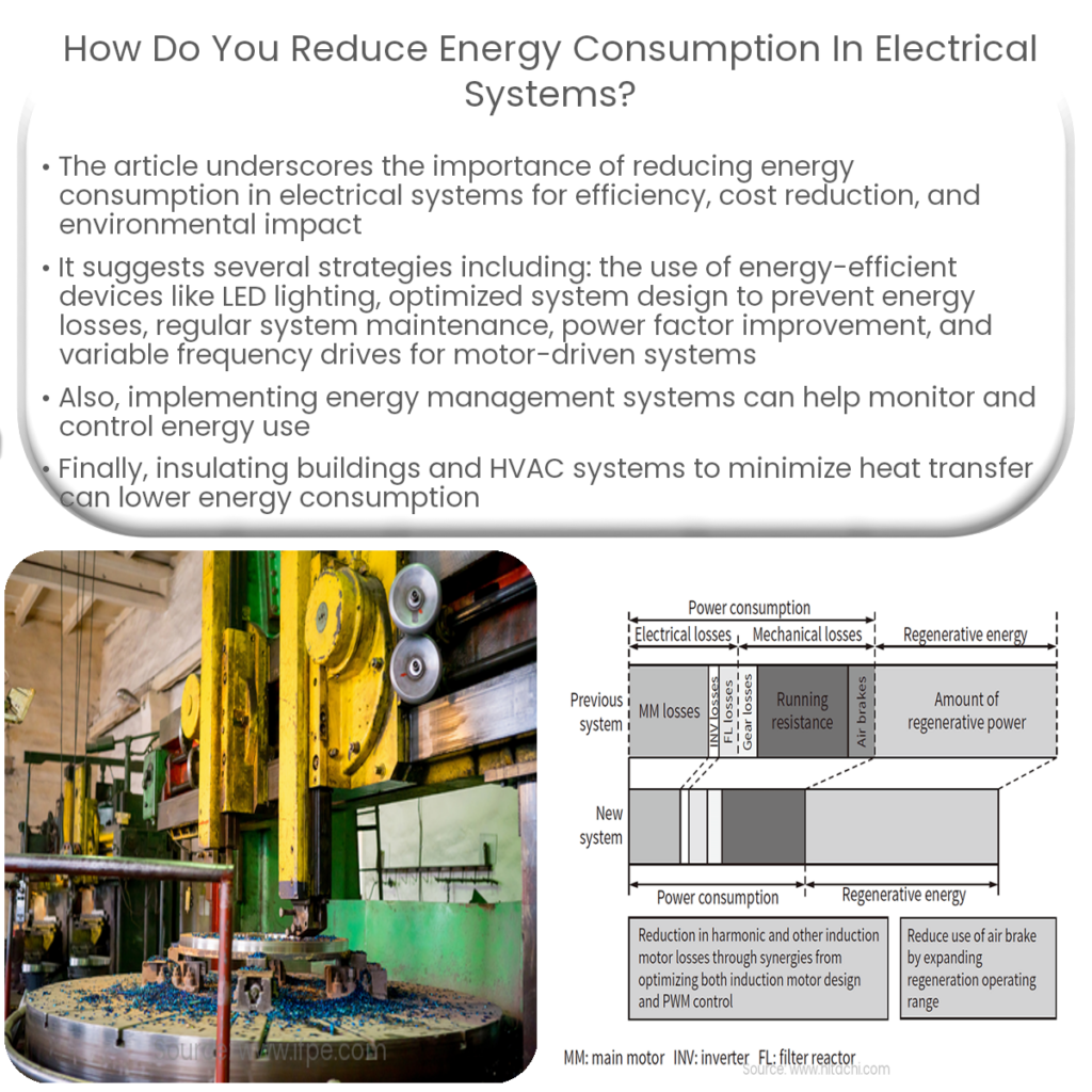 What are the factors that affect the efficiency of an electrical system?