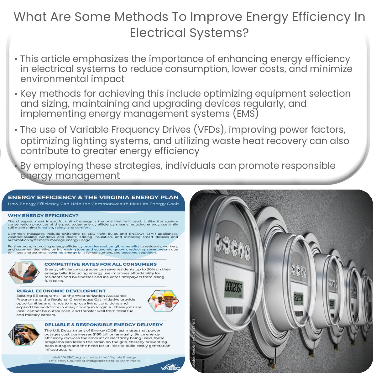 What are some methods to improve energy efficiency in electrical systems? – Electricity – Magnetism