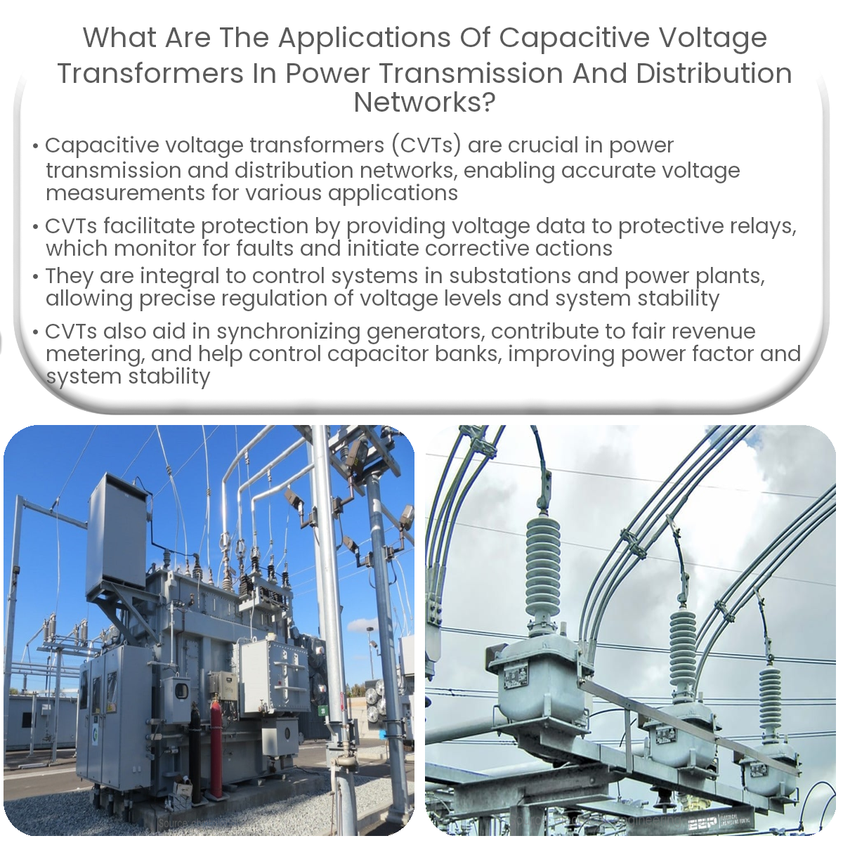 What Are The Applications Of Capacitive Voltage Transformers In Power