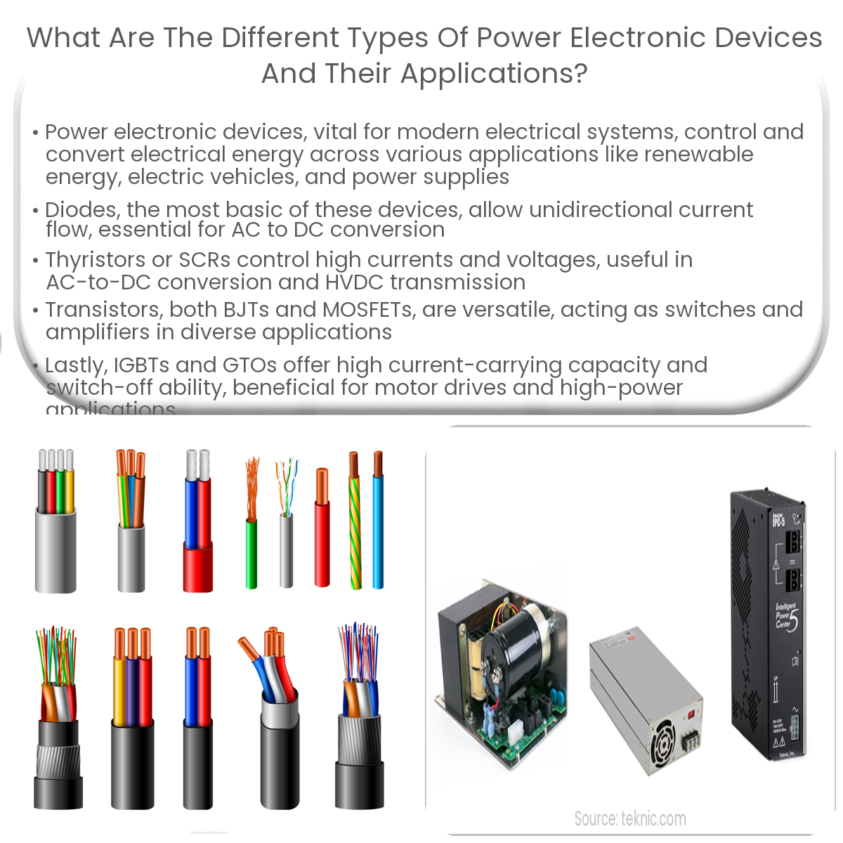 What are the different types of power electronic devices and their ... What are the different types of power electronic devices and their ...