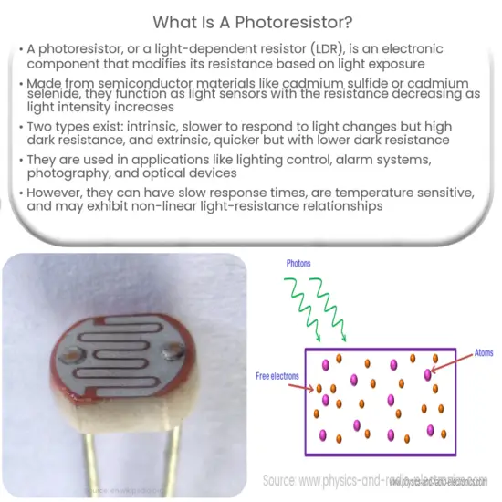 Light Dependent Resistors (LDRs) | How it works, Application & Advantages