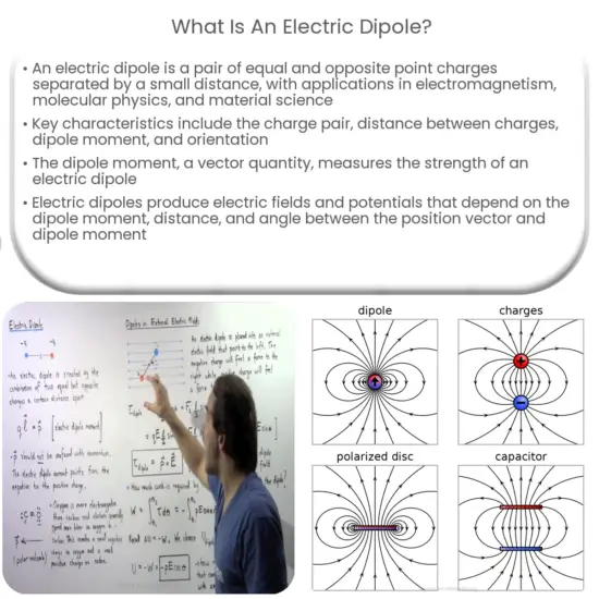 What is the potential energy of a dipole in an electric field?
