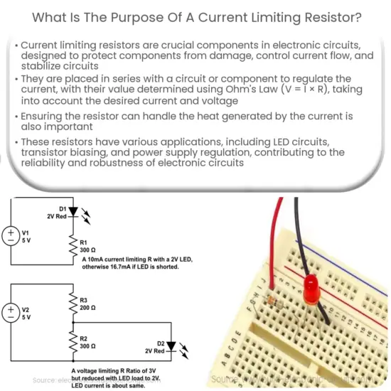 How do I calculate the value of a current limiting resistor?