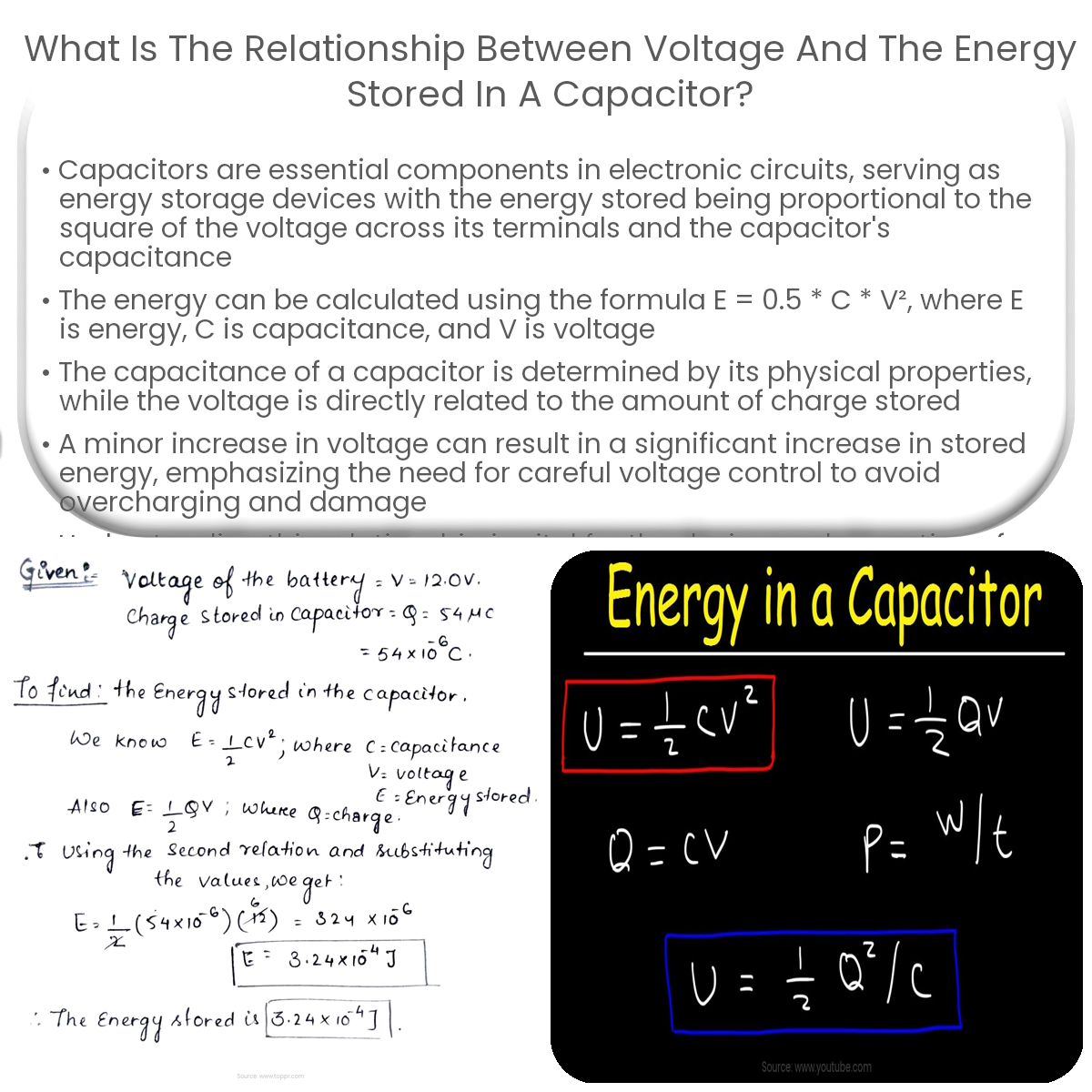 ¿Cómo calculas la capacitancia de un capacitor?