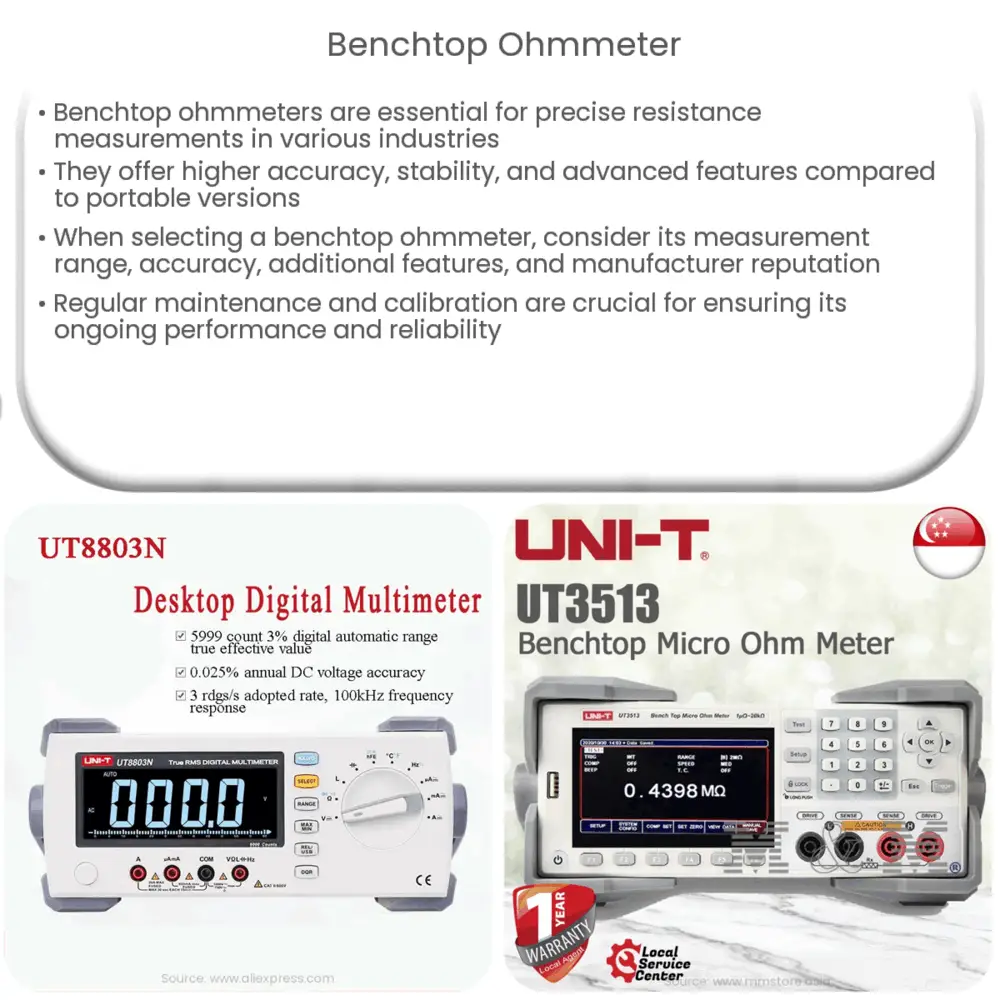 Benchtop ohmmeter | How it works, Application & Advantages