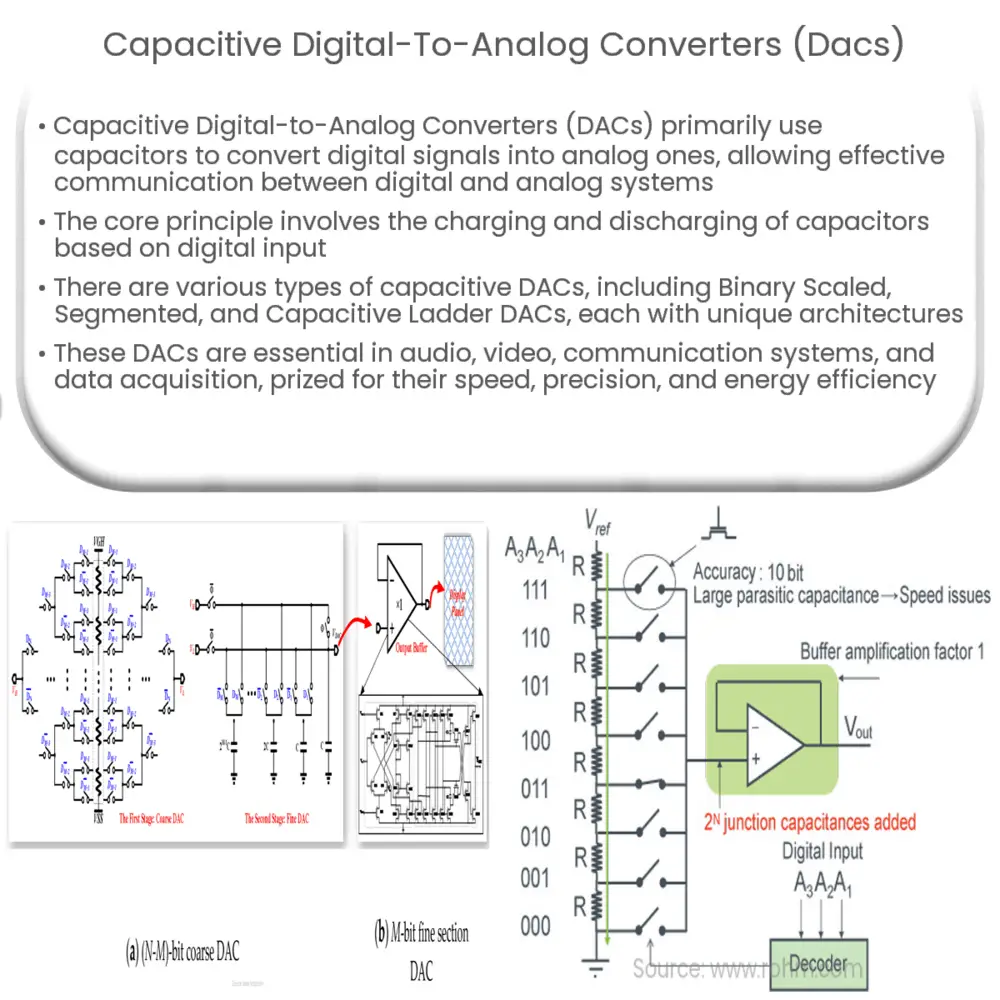 Capacitive Digital To Analog Converters Dacs How It Works