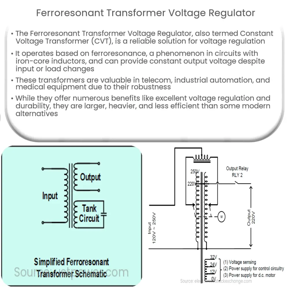 Ferroresonant Transformer Voltage Regulator | How it works, Application ... Ferroresonant Transformer Voltage Regulator | How it works, Application ...