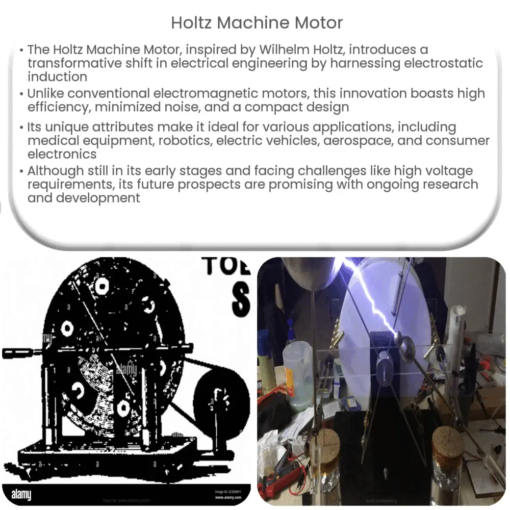 Holtz machine motor – Electricity – Magnetism