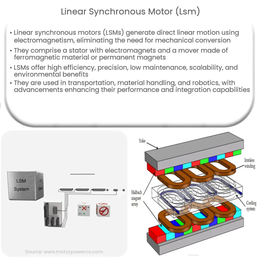 Linear synchronous motor (LSM) – Electricity – Magnetism Linear synchronous motor (LSM) – Electricity – Magnetism