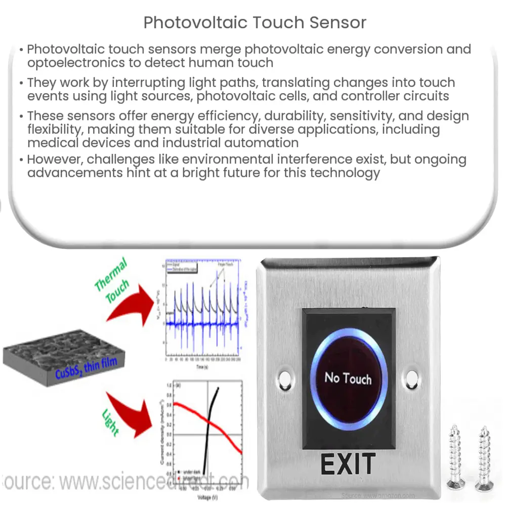 Photovoltaic Touch Sensor – Electricity – Magnetism