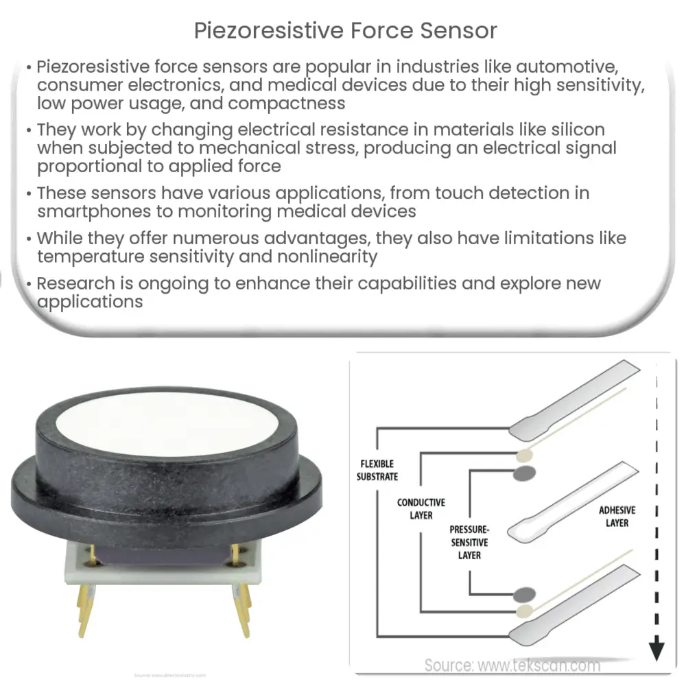 Piezoresistive Pressure Sensor | How it works, Application & Advantages