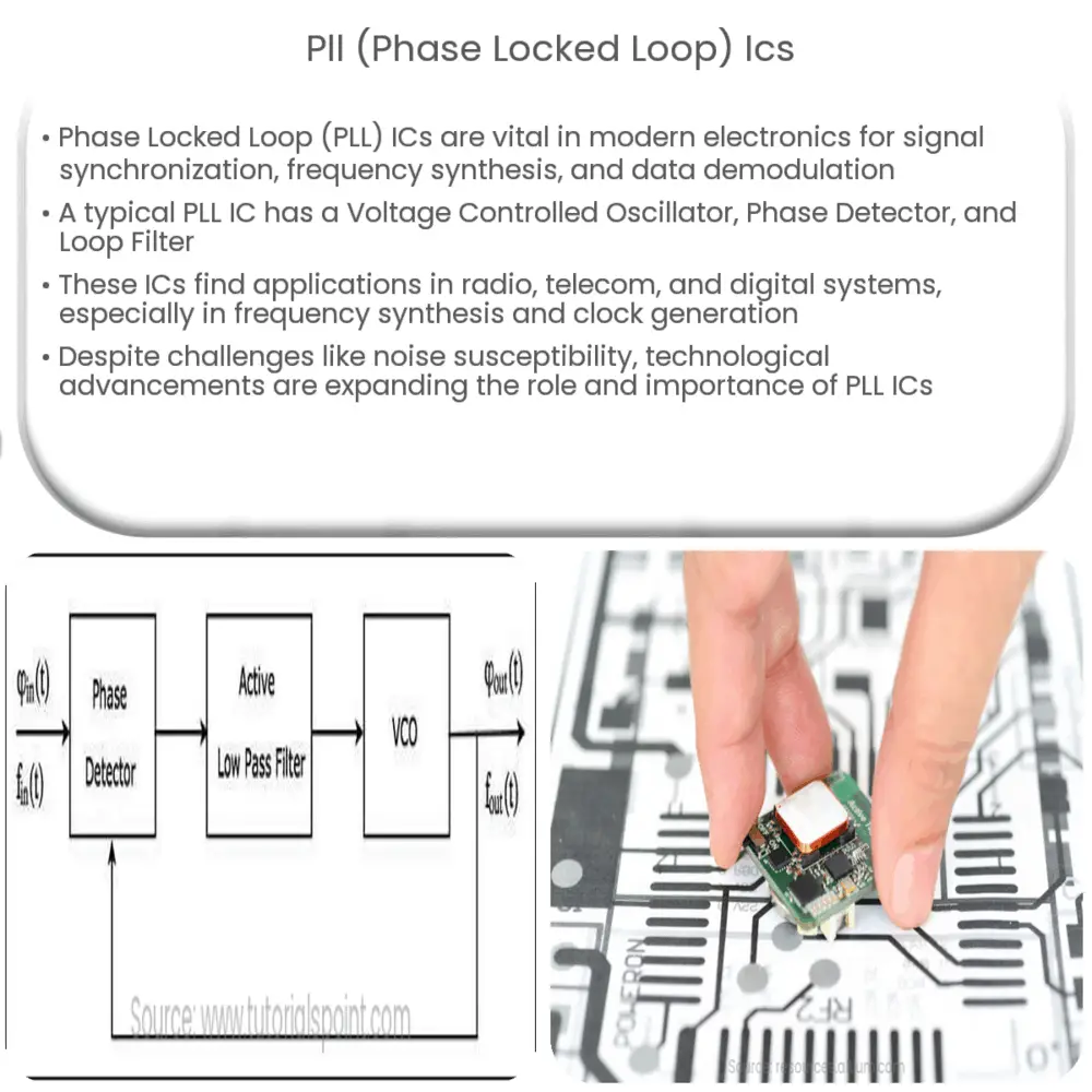 PLL (Phase Locked Loop) ICs | How it works, Application & Advantages PLL (Phase Locked Loop) ICs | How it works, Application & Advantages