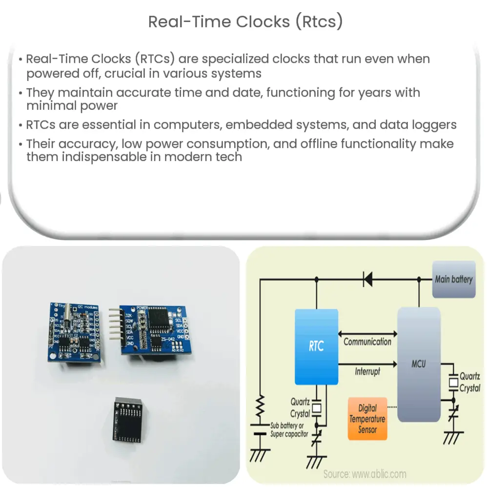 Real-Time Clocks (RTCs) | How it works, Application & Advantages Real-Time Clocks (RTCs) | How it works, Application & Advantages