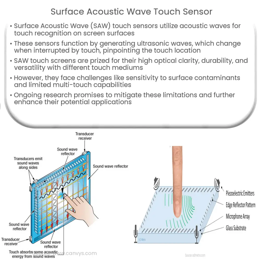 Surface Acoustic Wave Touch Sensor How It Works Application And Advantages