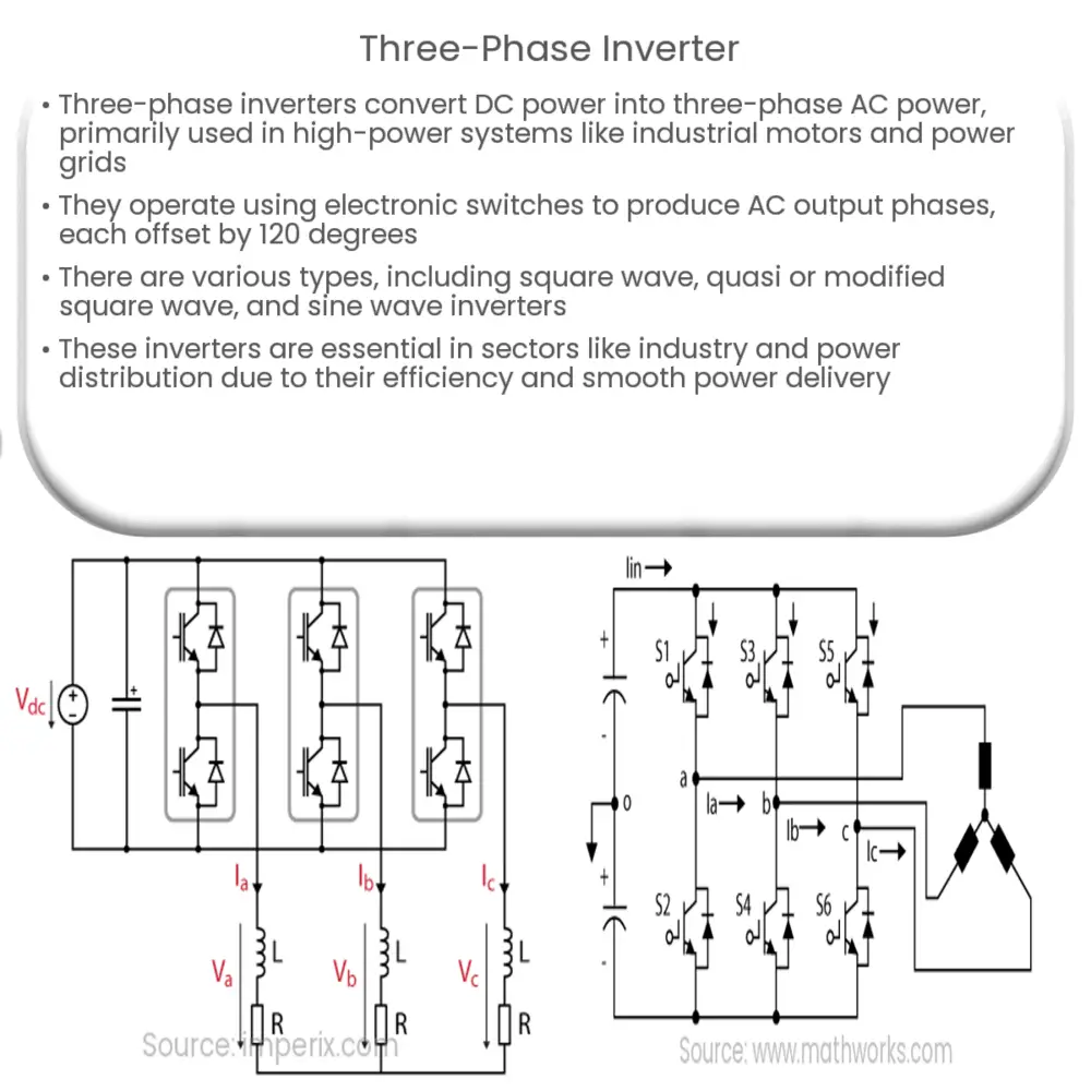 Three-Phase Inverter | How it works, Application & Advantages Three-Phase Inverter | How it works, Application & Advantages