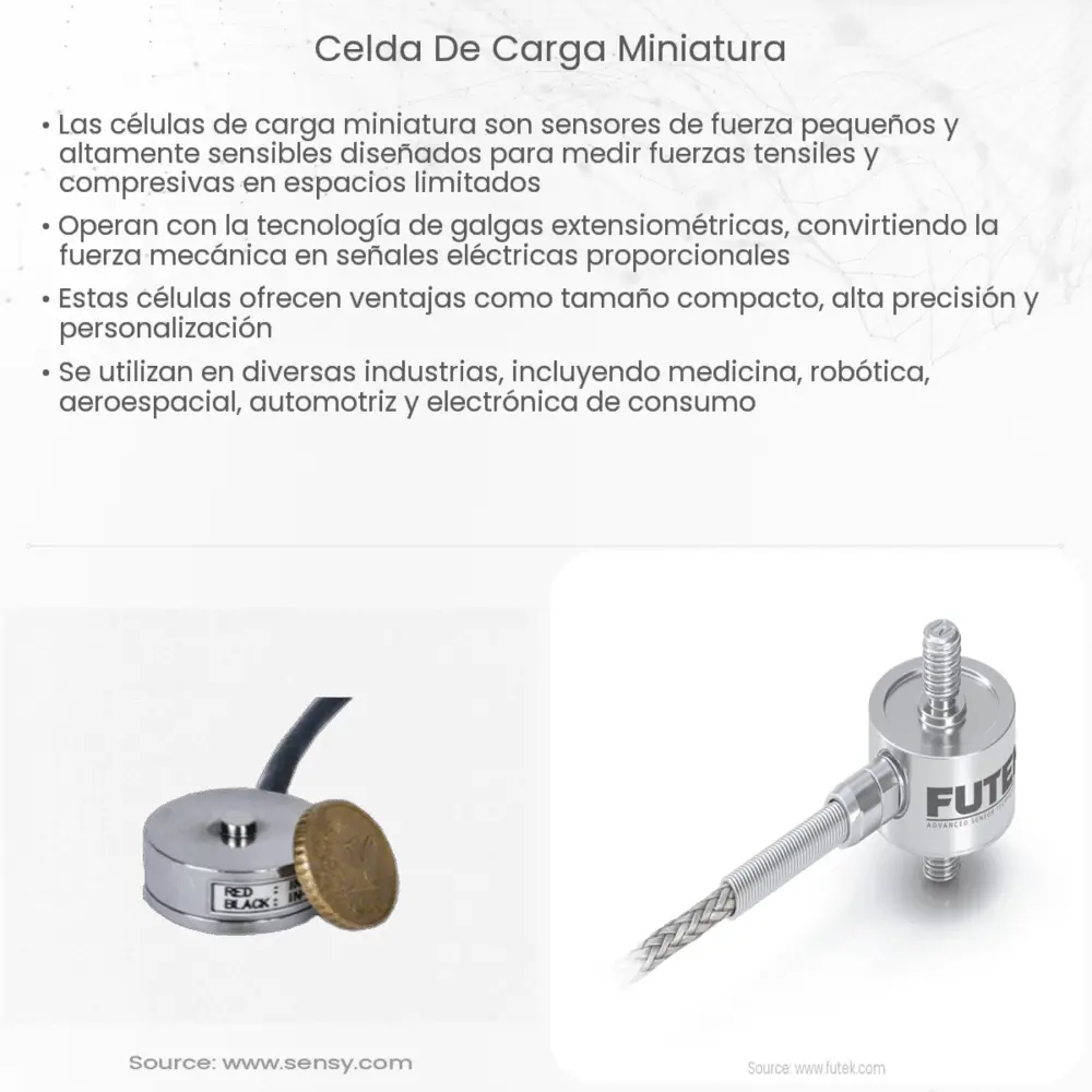 Celda de carga miniatura | How it works, Application & Advantages