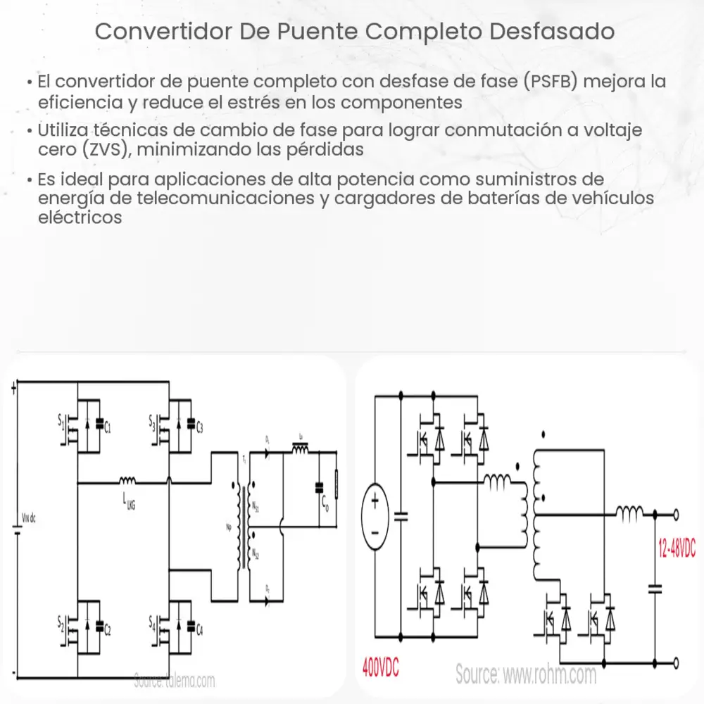 Convertidor de puente completo desfasado – Electricity – Magnetism