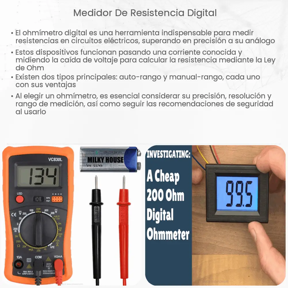 Medidor de resistencia digital | How it works, Application & Advantages