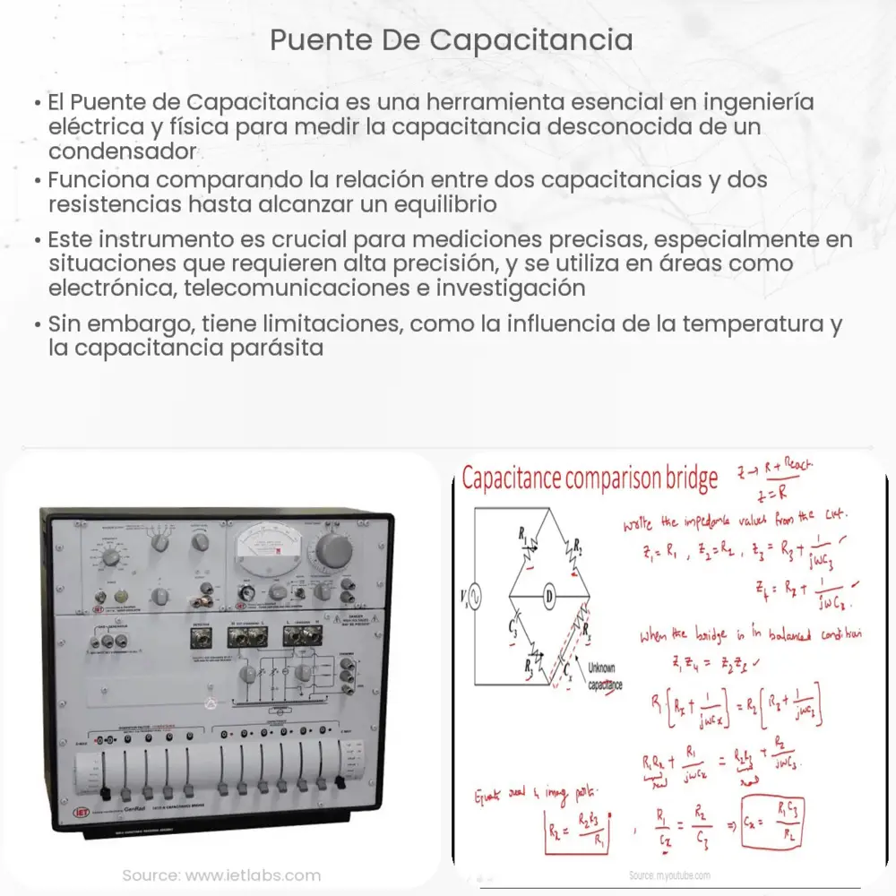 Puente de capacitancia | How it works, Application & Advantages